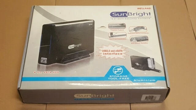 WELLAND SUNBRIGHT 3.5& SATA Easywrap enclosure ME-750J $30.00 - PicClick AU