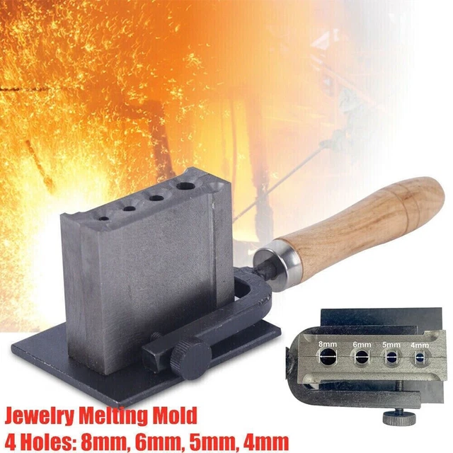 Gold Silver Casting Melting Graphite Ingot Mold Reversible Jewelry