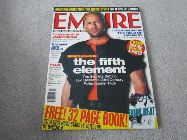 EMPIRE MAGAZINE ,JULY 1997 ,Bruce Willis ,fifth element cover £4.75 ...