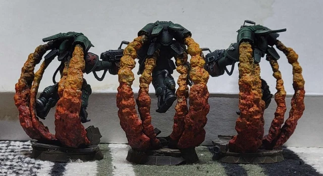 WARHAMMER 40K PRIMARIS Inceptors Jetpack Smoke Trails Space Marine x3 £ ...