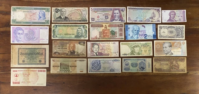 LOTTO 20 BANKNOTEN Alle Verschiedene (Vergl : L-51) EUR 15,89 - PicClick DE