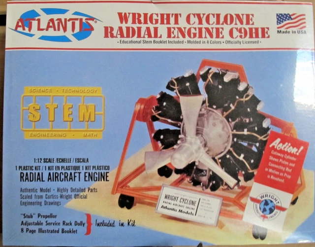 WRIGHT CYCLONE RADIAL Engine C9HE Atlantis | N° M6052 | 1:12 EUR 39,99 ...