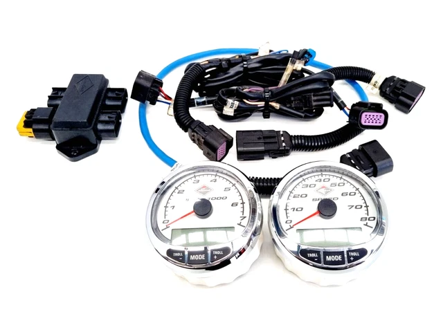 MERCURY MERCRUISER SMARTCRAFT Digital Gauge Set Tachometer Tacho Speedo ...
