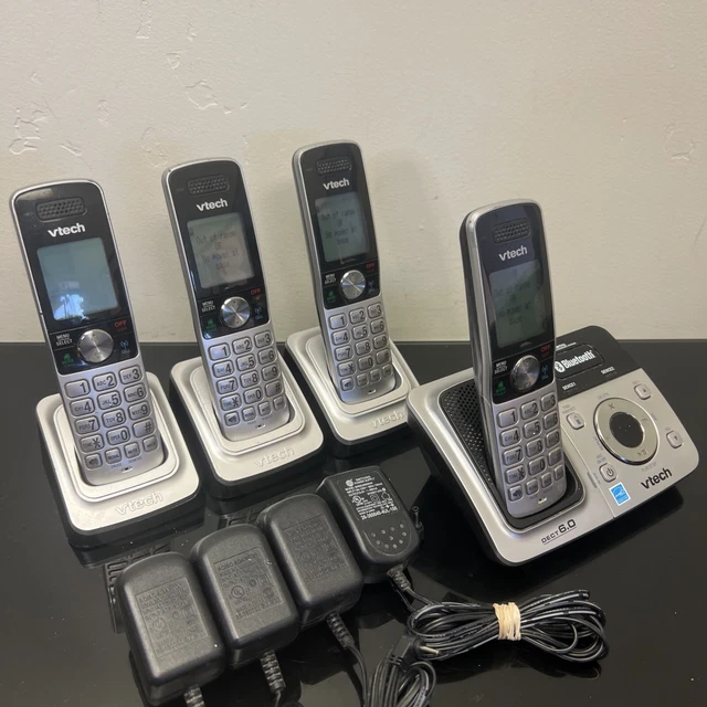 Vtech Dect 6 0 Ds6321 3 Cordless Phone Answering System Bluetooth 4