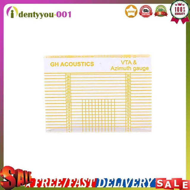 VTA CARTRIDGE AZIMUTH Alignment Ruler Tonearm Headshell Balance ...