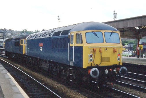 ORIGINAL COLOUR SLIDE of ex works 56035 + 56038 BR class 56 diesel ...