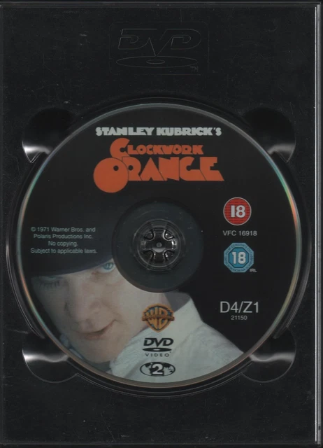 A CLOCKWORK ORANGE (1971)(DVD 2005) dystopian crime black comedy Stanley Kubrick £3.24 - PicClick UK
