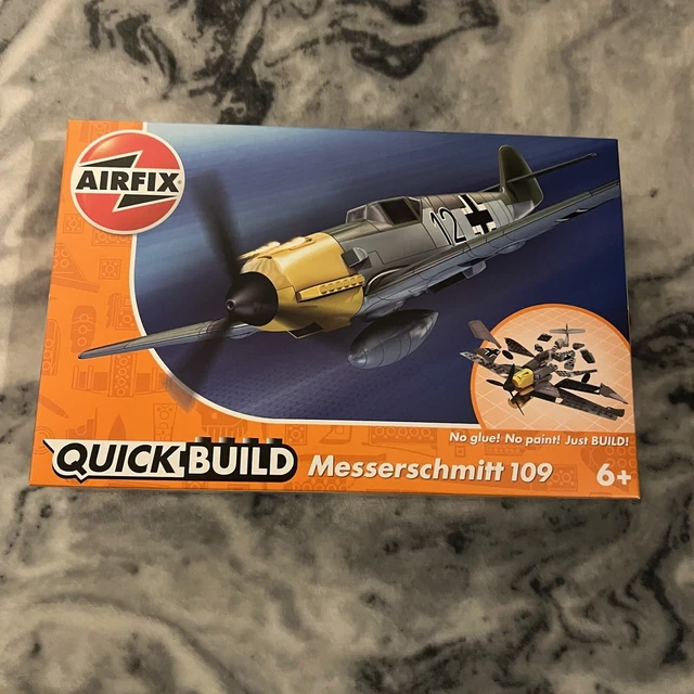 AIRFIX QUICK-BUILD MESSERSCHMITT 109 Model Aircraft Kit WW2 Plane J6001 ...