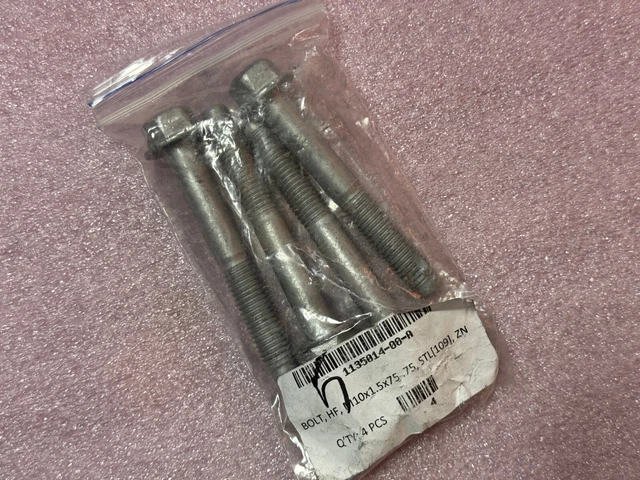 NEW OEM (QTY 4) Tesla Bolt, HF M10×1.5×75 .75 STL[109], ZN 1135014-00-A ...