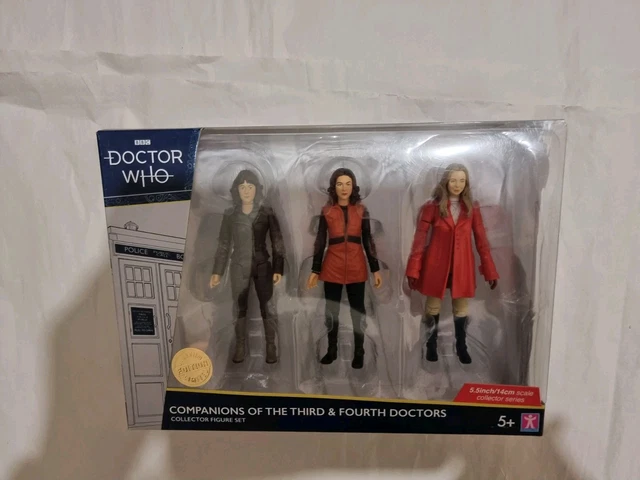 DOCTOR WHO COMPANIONS Third & Fourth Dr Collector Action Figure Set ...