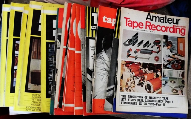 MIXED LOT 22 vintage Hi Fi & Tape Recording magazines 1960s £52.70 ...