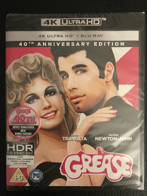 Grease 1978 4k Remastered Uhd Blu Ray 40th Anniversary John Travolta