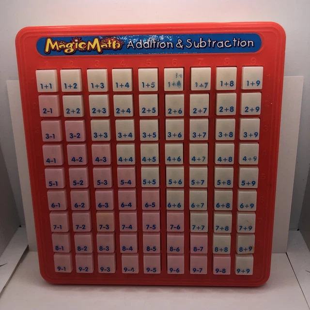 VINTAGE MAGIC MATH Addition & Subtraction Red Lanyard Toys 1993 ...