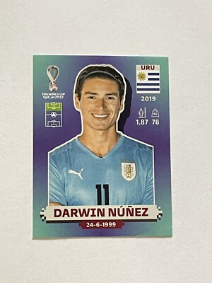 PANINI WORLD CUP Qatar 2022 Darwin Nunez Sticker No Uru 18 EUR 1,56 ...