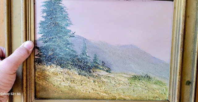DWIGHT WILLIAM TRYON Oil Painting Mountain Lansdcape SIGNED American ...