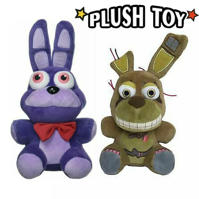 FIVE NIGHTS AT Freddy's FNAF Horror Game Purple BONNIE 7"&Springtrap ...