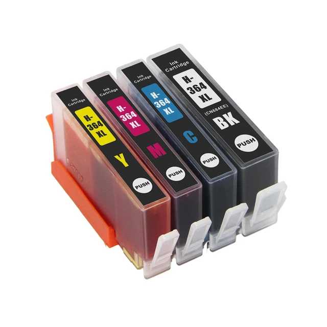 4 INK CARTRIDGES (Set) for HP Deskjet 3070A, 3520 & Officejet 4610 ...