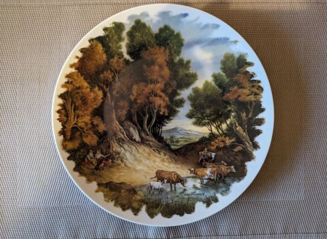 ANCIENNE ASSIETTE DE Limoges - Porcelaine signée " JC Van Hunnik" EUR ...