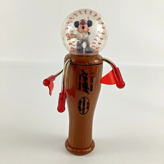 WALT DISNEY MICKEY Mouse Light Up Spinner Toy Ball Bat Baseball Homerun ...