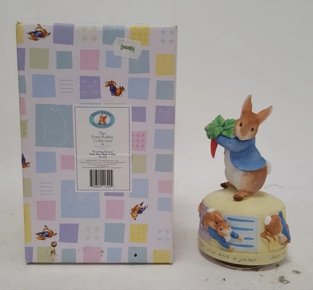 PETER RABBIT REVOLVING Music Box - Border Fine Arts Collection, New in ...