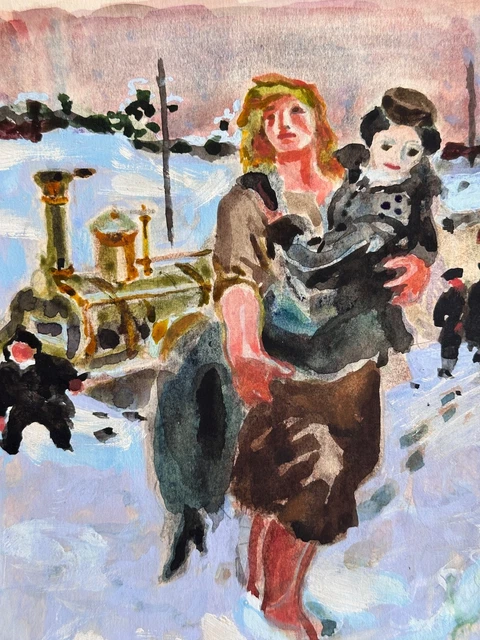 ANTIQUE DRAWING JEAN Terles 1930 Illustration Portrait Roman Train ...