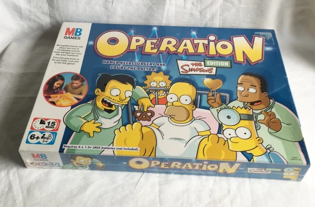 RARE OPERATION THE Simpsons edition board game (Sealed) £69.99 ...
