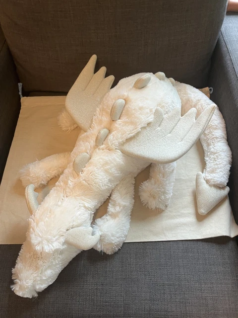 JELLYCAT HUGE SNOW Dragon 100% Genuine Excellent Condition Rare £175.42 ...