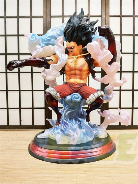 ANIME ONE PIECE Monkey D Luffy Gear 4 Snake Man Figure Statue Model Toy ...