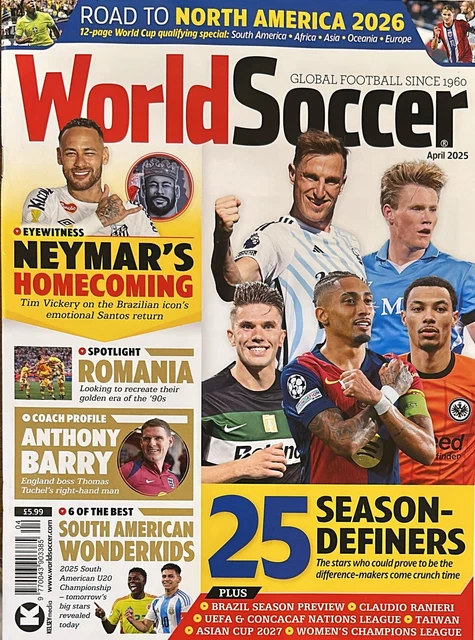 WORLD SOCCER MAGAZINE April 2025 £19.04 - PicClick UK