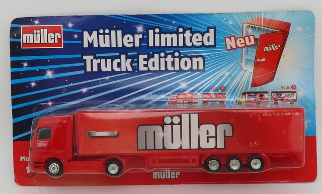 GRELL HO 1/87 Camion Truck Trailer Mb Actros Entreprise Laitiere Müller ...