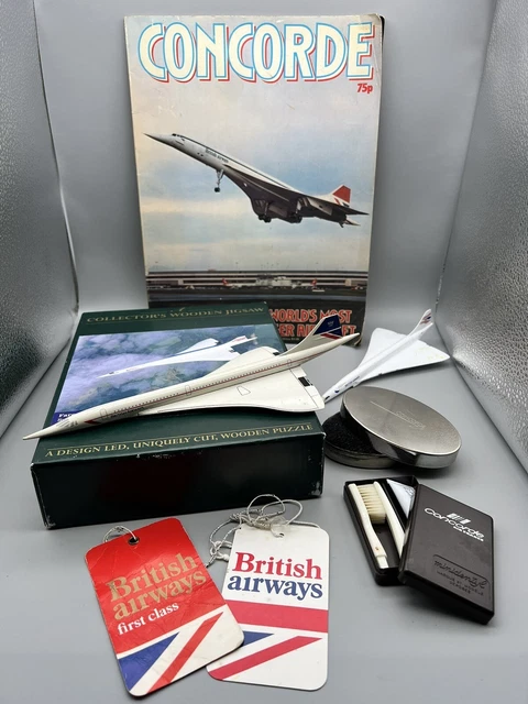 BRITISH AIRWAYS & Air France Concorde mixed memorabilia collectables £ ...