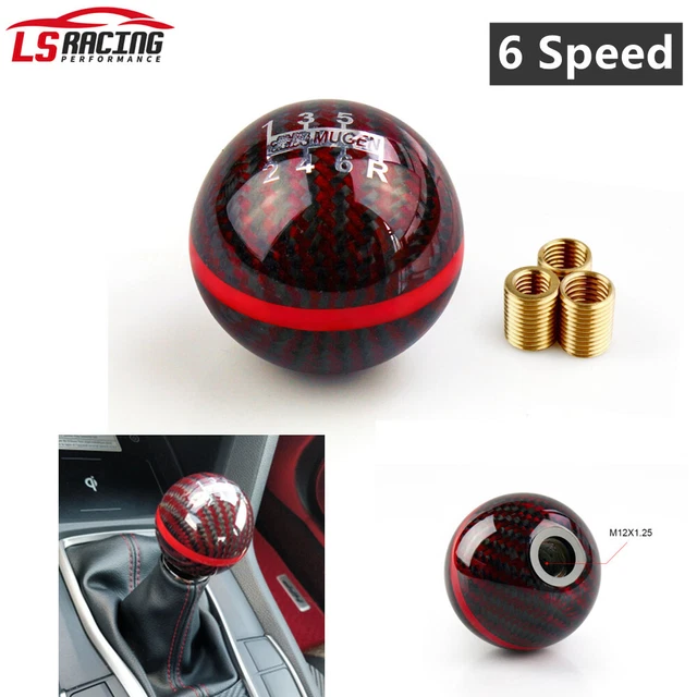 UNIVERSAL 6 SPEED MUGEN Manual Automatic Spherical Carbon Fiber Shift ...