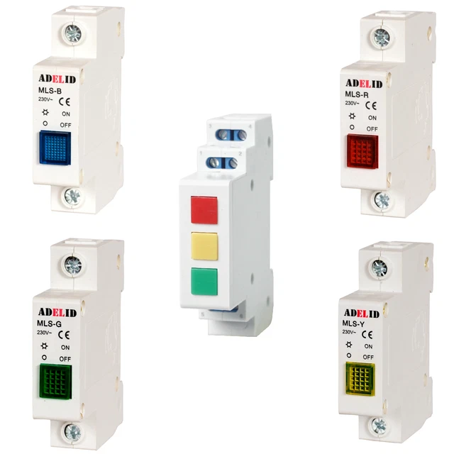 LEUCHTMELDER SIGNALLEUCHTE SIGNALLAMPE 1,3 Phasen Kontrol LED für DIN ...