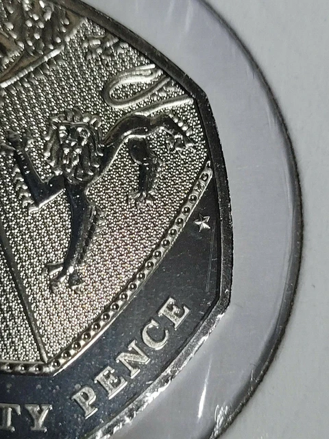 2022 50P WITH mint mark Royal Shield Arms Very Rare R Mint exclusive ...