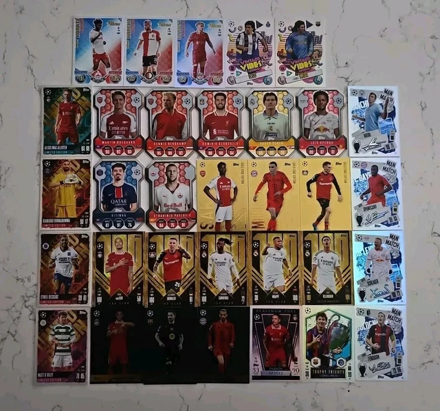 MATCH ATTAX 2024-25 Bundle RARE CARDS. Shield Black/Gold Edge Platinum ...