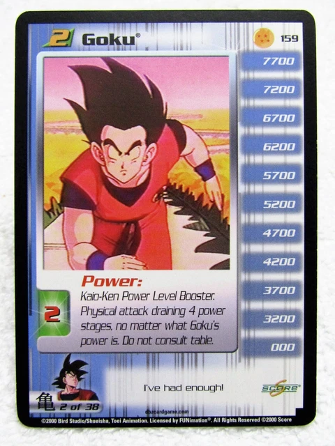 2000 SCORE ILLIMITÉ Dragon Ball Z DBZ CCG TCG Goku #159 EUR 5,48 ...