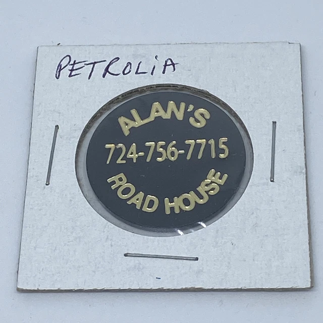 ALAN’S ROAD HOUSE Petrolia PA good for One Bottle Beer in trade token ...