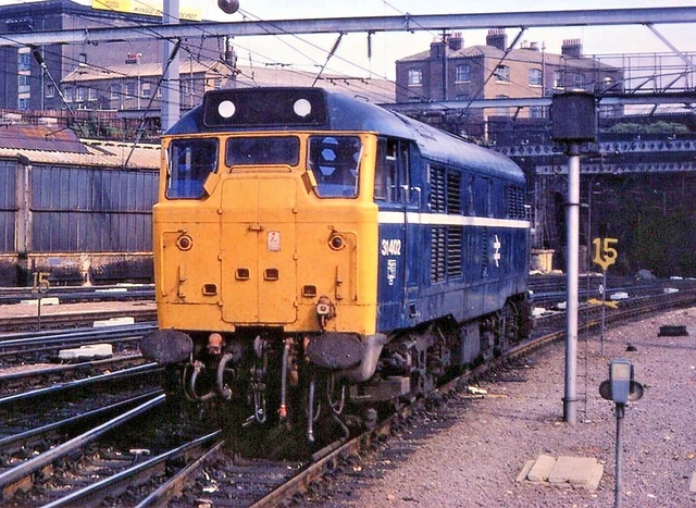 CLASS 31 NO 31402 in blue with white stripe at kings cross £1.20 ...