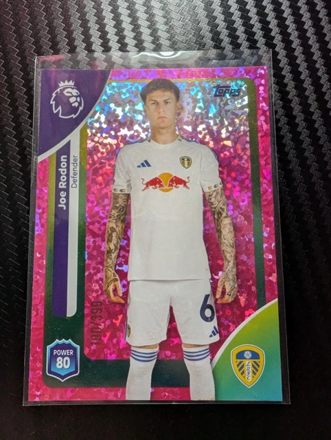 TOPPS PREMIER LEAGUE 2026 Joe Rodon Pink Sparkle 190/399 £5.43 ...