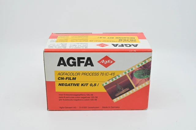 AGFA AGFACOLOR PROCESS 70 Kit 5 (C41) Cn-Film Kit For 6 Colour Negativ ...