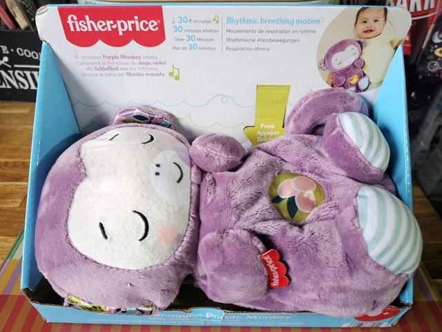 FISHER-PRICE SOOTHE 'N Snuggle Purple Monkey Sound machine Plush Soft ...