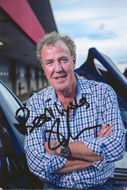 JEREMY CLARKSON HAND Signed 6x4 Photo The Grand Tour Top Gear Autograph ...