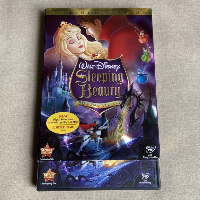WALT DISNEY: SLEEPING Beauty (DVD 1959 2-Disc Platinum 50th + Slipcover ...