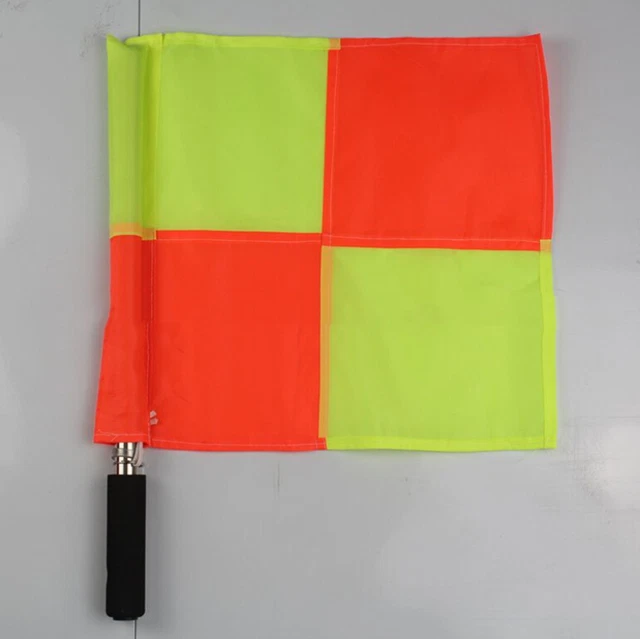 DELUXE PREMIER LINESMAN Flags Set Football Rugby Hockey Training ...