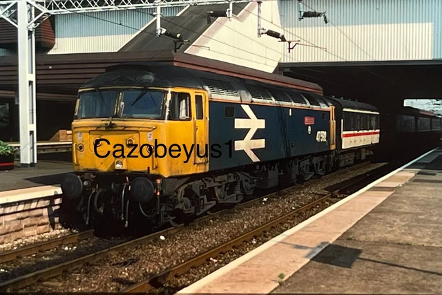 ORIGINAL 35MM BR Class 47 47592 @ Birmingham INT 7-7-91 REF110 £3.75 ...