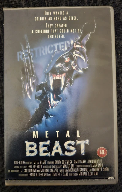 METAL BEAST BIG BOX EX RENTAL VHS VIDEO EXTREMELY RARE 1995 horror £20. ...