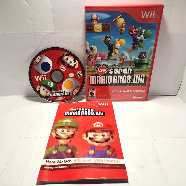NEW SUPER MARIO Bros Wii Nintendo CIB Complete Game Tested Clean VGC ...