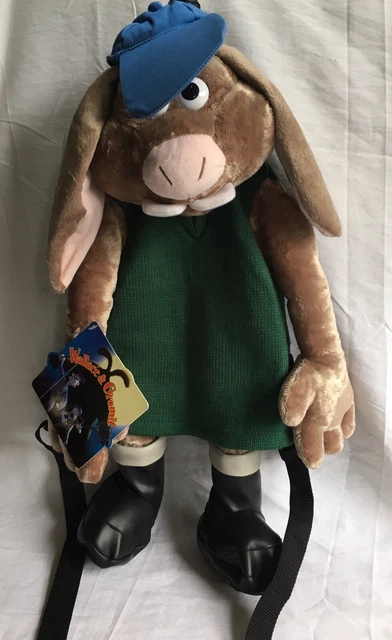 RARE WALLACE AND Gromit HUTCH Curse Of The Were Rabbit Plush Backpack £ ...