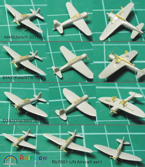 RAINBOW RB7001 1/700 Wwii Japanese Navy Carrier-Based Aircraft ...