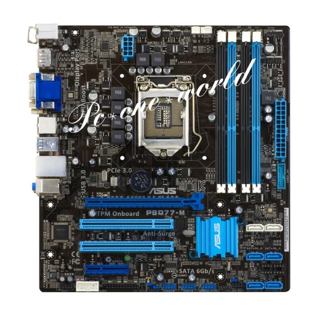 ASUS P8Q77-M MOTHERBOARD Intel Q77 LGA 1155 DDR3 DIMM USB3.0 DVI Micro ...